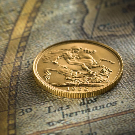 1922 Specimen Sovereign Sydney Mint
