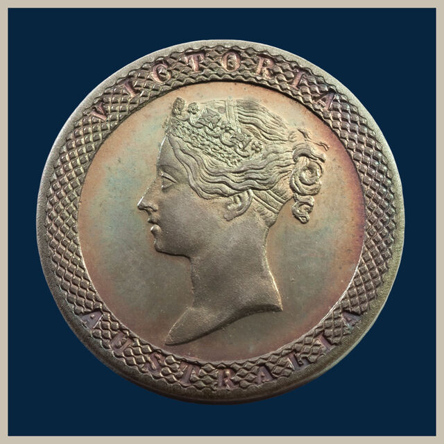 Circa 1860 Port Phillip, Kangaroo Office Pattern Shilling and Sixpence ...