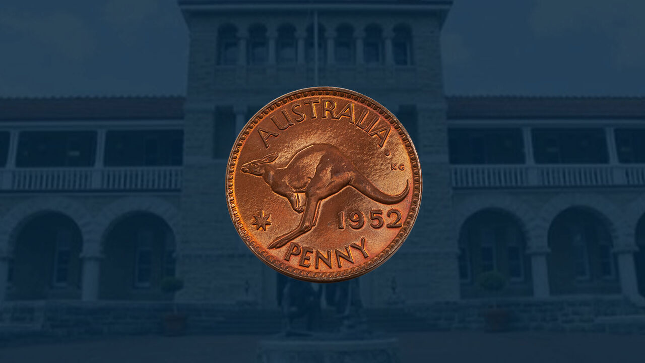 Perth Mint Proof Record Coins 1940 - 1954.