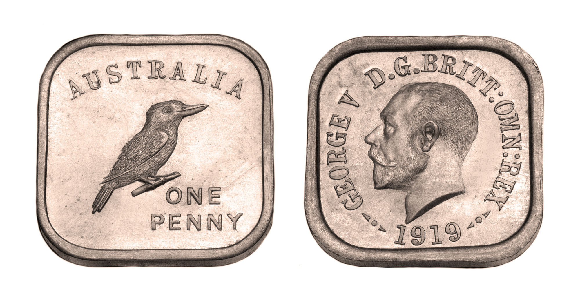 The Kookaburra Square Penny | Coinworks