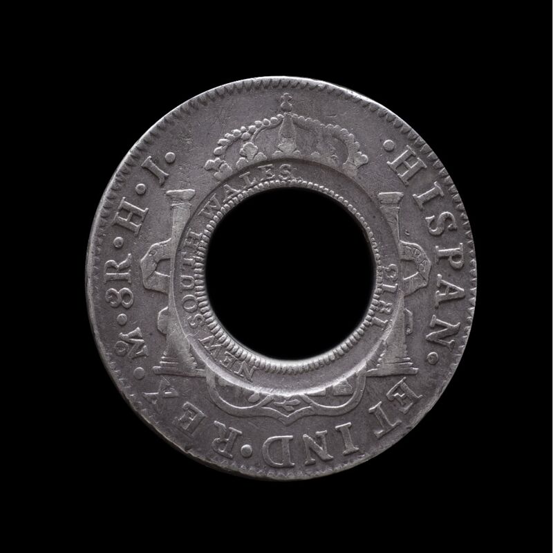 1813 Holey Dollar struck from a Ferdinand VII 1810, Mexico Mint ...