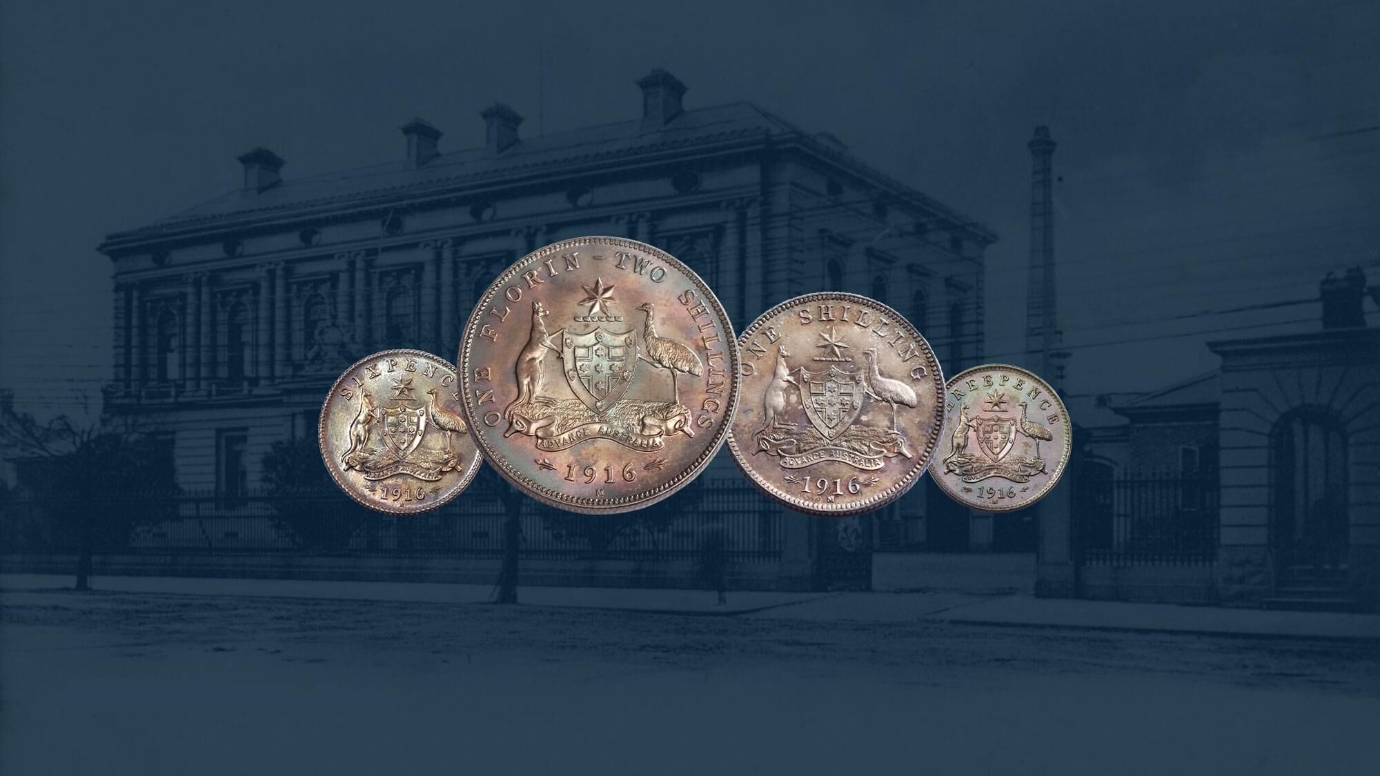 Coins from the Melbourne Mint that made History (1916 to 1953).