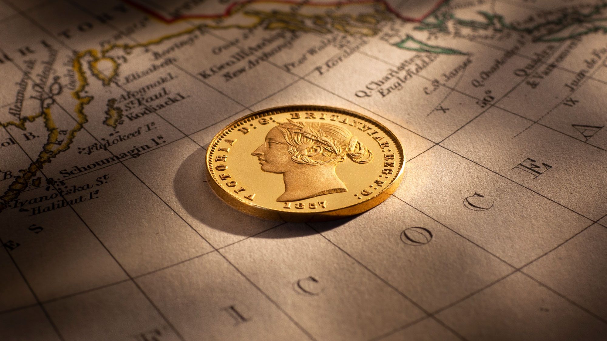 Proof 1857 Queen Victoria Sydney Mint Half Sovereign