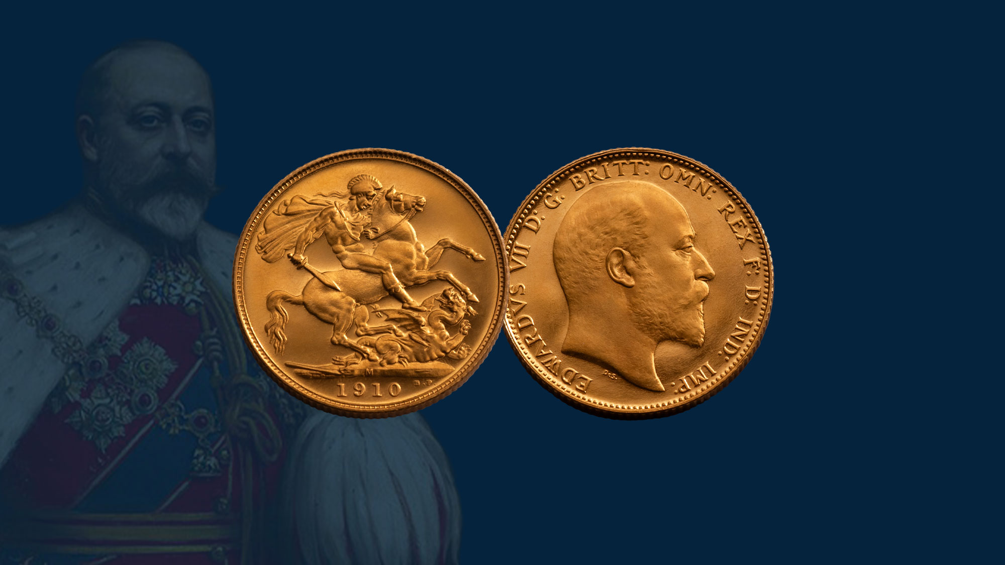 Unique 1910 Edward VII Proof Sovereign struck as a Coin of Record at ...