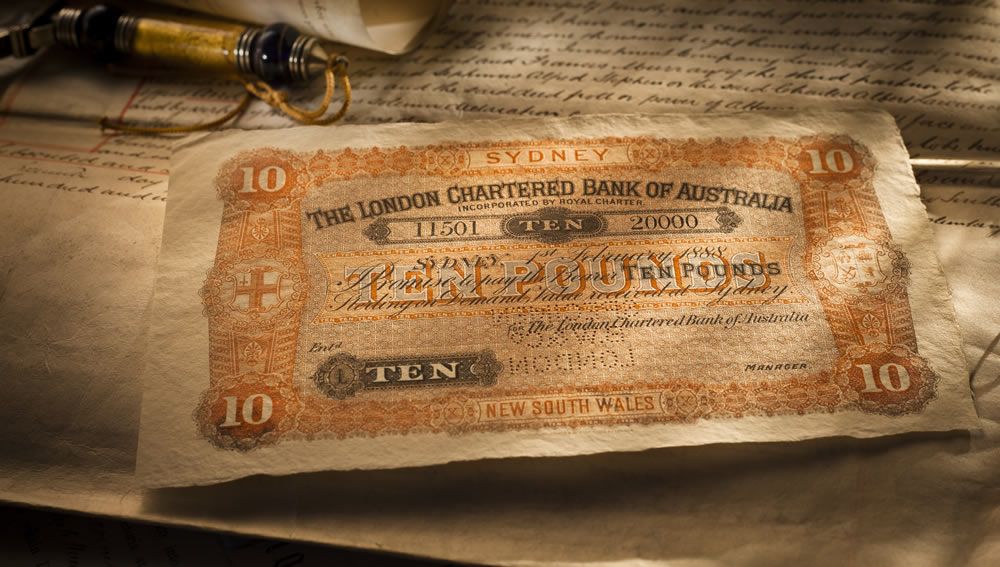 1888 London Chartered Bank of Australia Ten Pounds