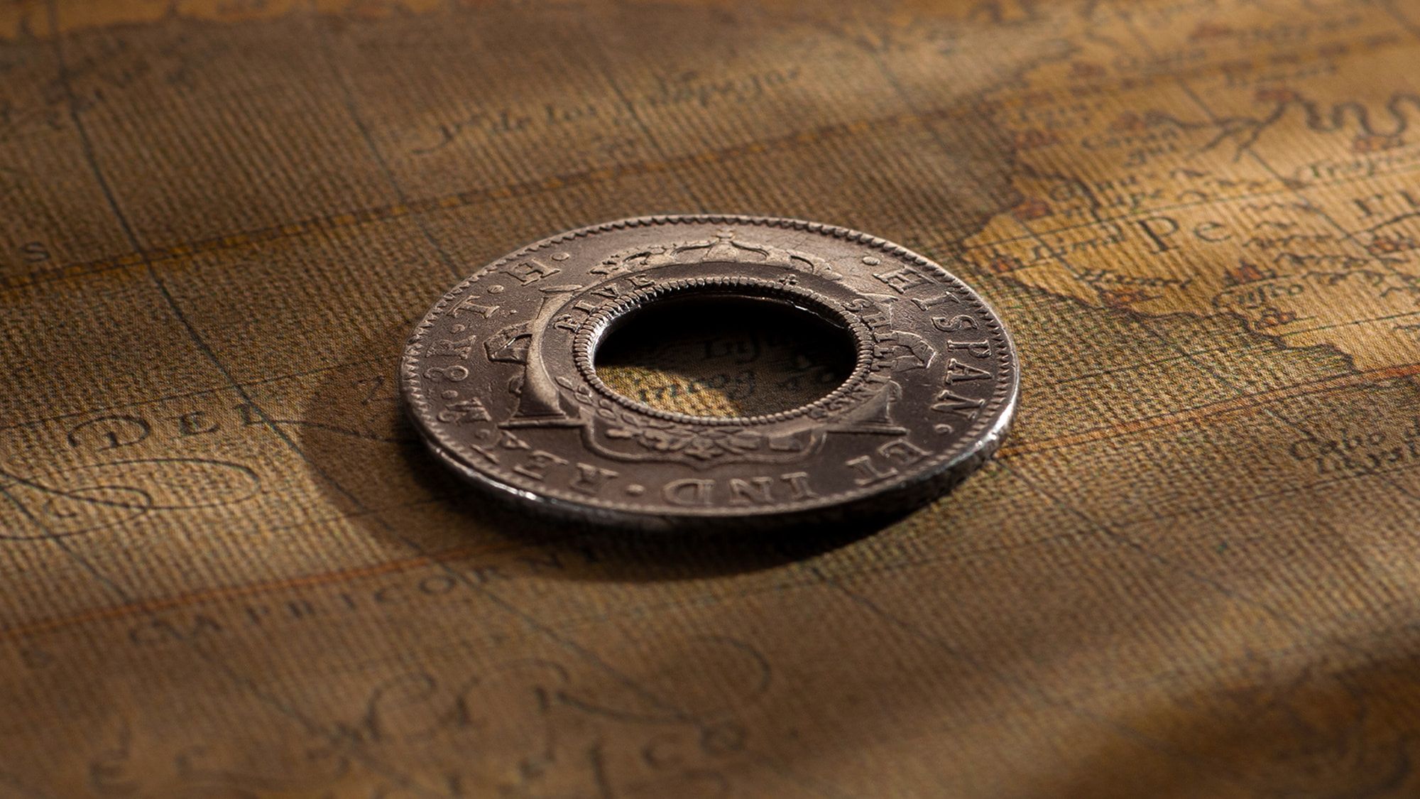 The 1813 Holey Dollar made famous as the front-cover coin of Philip ...