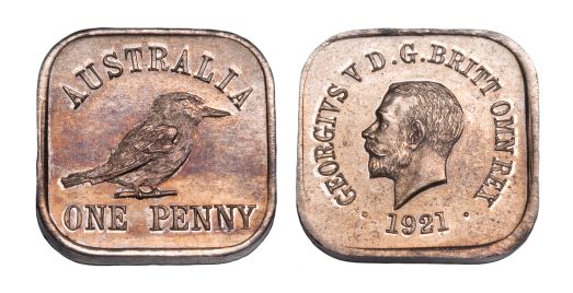 The Kookaburra Square Penny | Coinworks