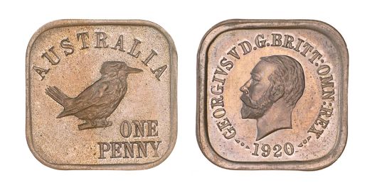 The Kookaburra Square Penny | Coinworks