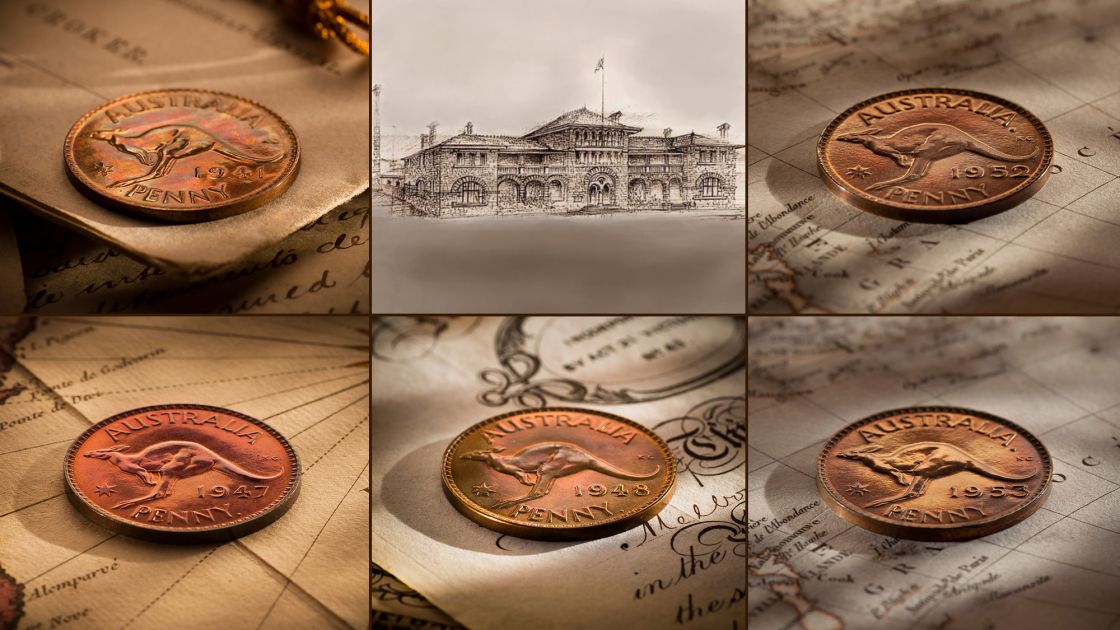 Perth Mint Proof Record Coins 1940 - 1954.
