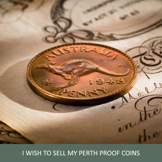 Perth Mint Proof Record Coins 1940 - 1954.